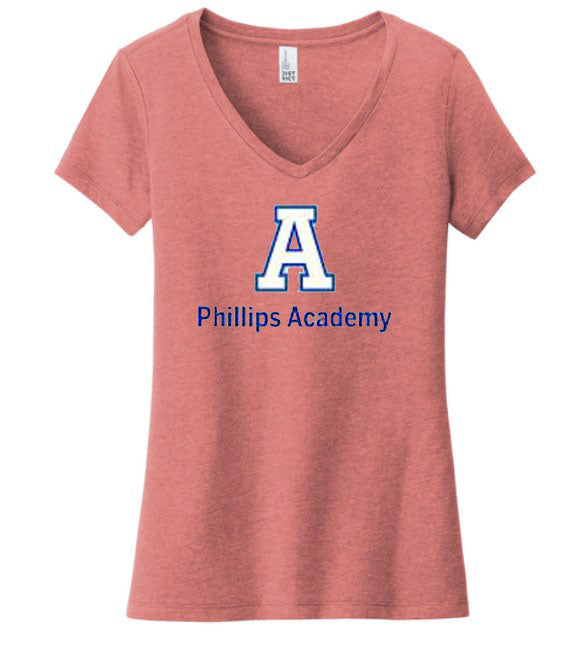 Ladies Blush Pink V-Neck Tee – Andover Collection